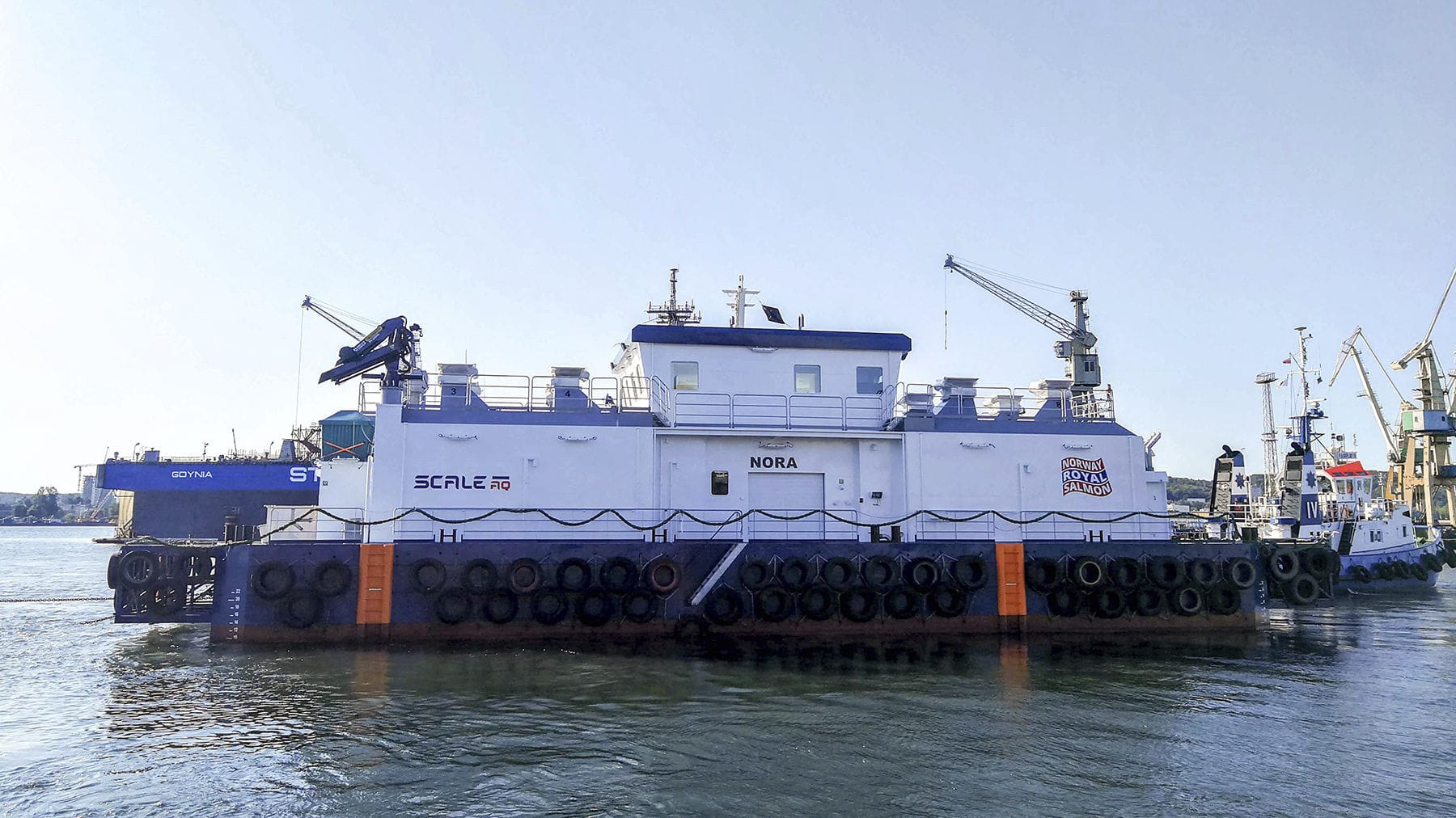 Navire spécial barge - SeaFarm Feeder Center 400 - scaleaq - feeder