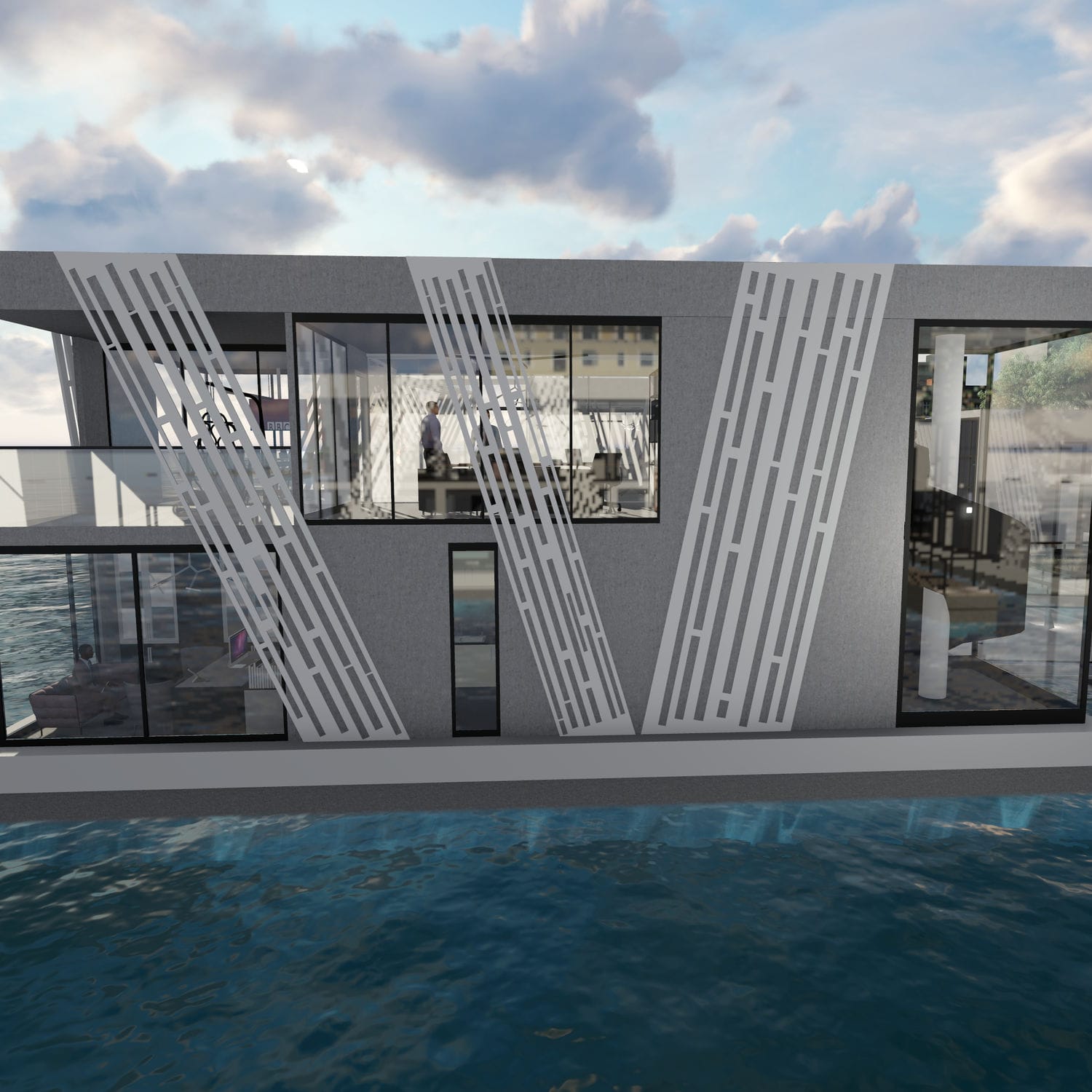 Bureau flottant - TYPE A - HSB Marine