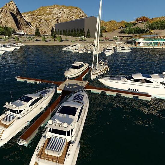 Ponton flottant - OFFSHORE - HSB Marine - d'amarrage / pour marina