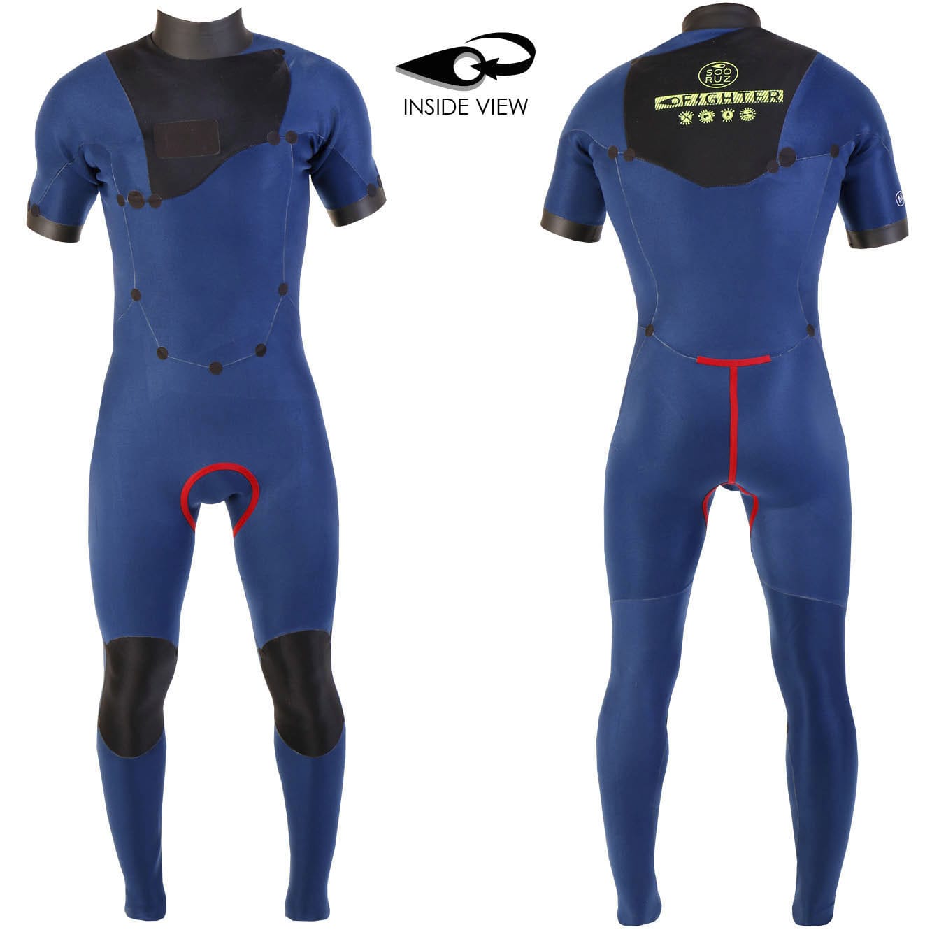 Combinaison en néoprène de surf - FIGHTER Semidry SS Zip-free - SOÖRUZ ...