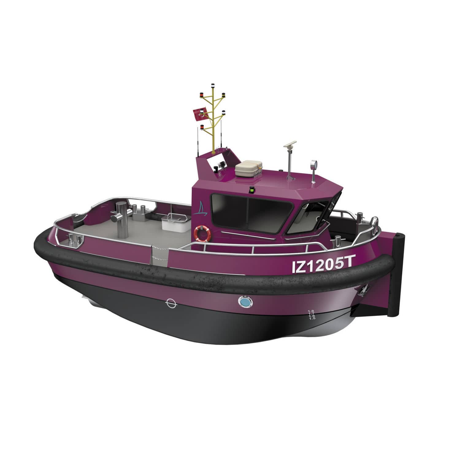 Mini remorqueur - IZ 1205 HDPE T - Izmir Shipyard - in-bord / en PEHD