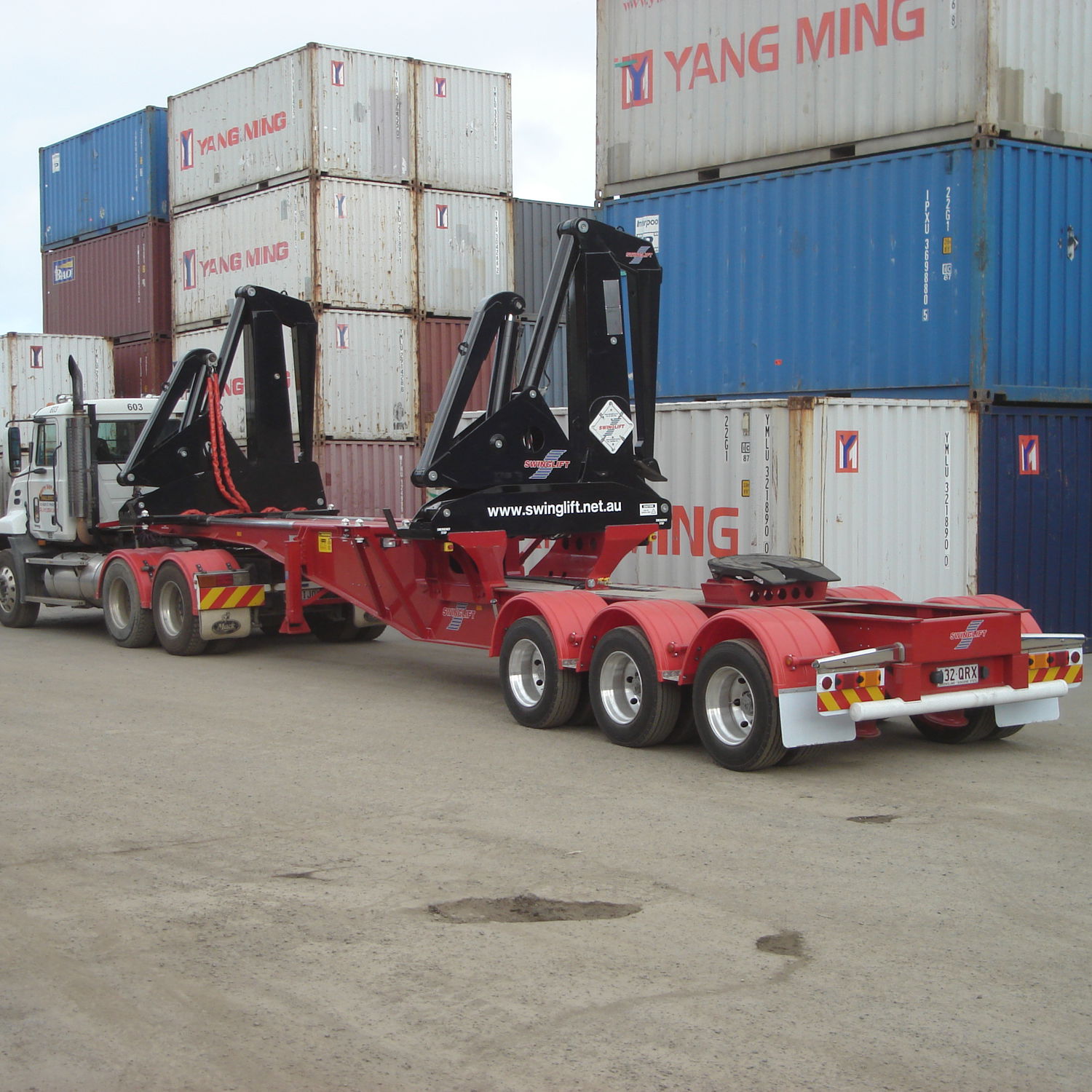 Remorque porte-conteneur - HC4020-BD - SWINGLIFT - pour chantier naval ...