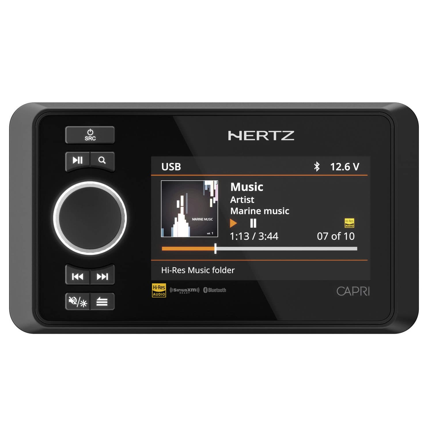 Lecteur audio marin AM - CAPRI - Hertz Marine/Audison Marine - FM / USB ...