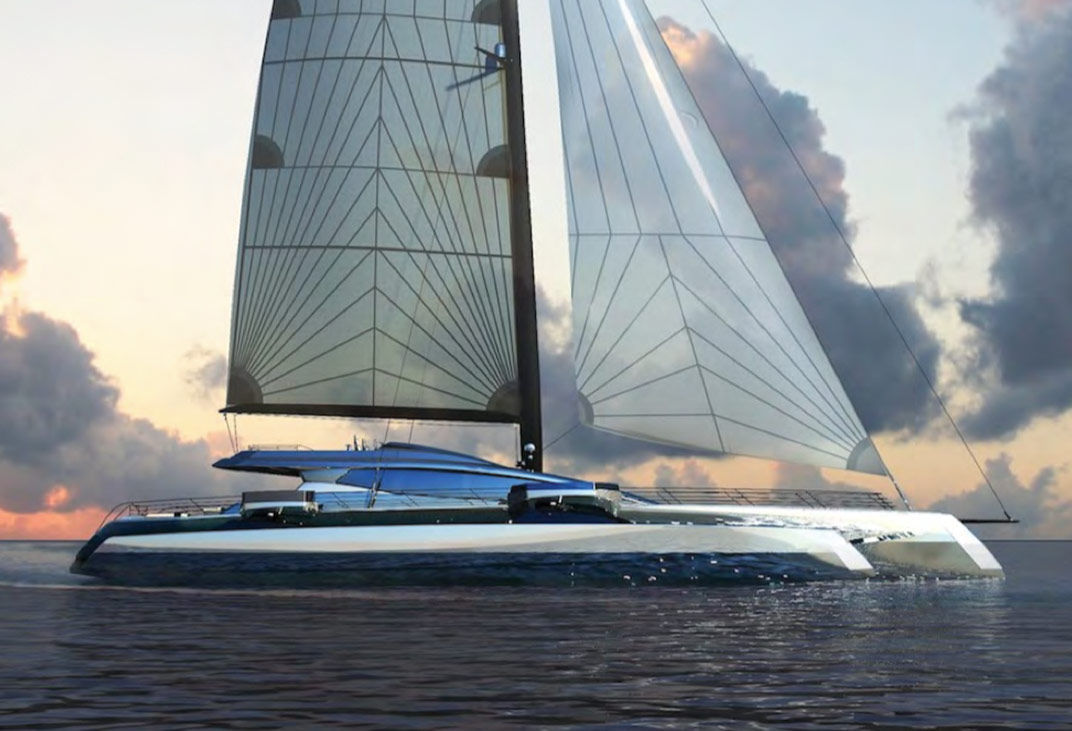 Sailing-superyacht trimaran - BLUE COAST 160 - Catamaris - de croisière ...