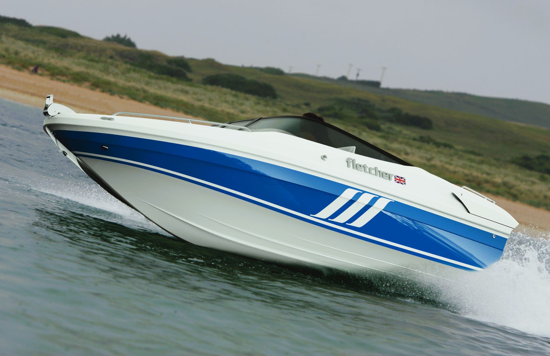 Runabout in-bord - 19 GTS - Fletcher Boats - à double console / bow ...