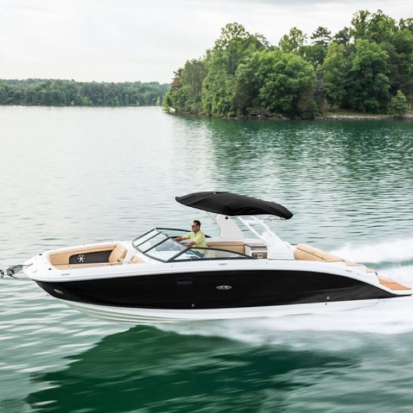 Deck-boat in-bord - SDX 290 - Sea Ray - à double console / open / bow-rider