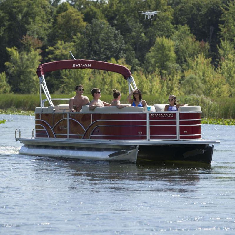 Bateau ponton hors-bord - 822 LZ - Sylvan Pontoons - max. 10 personnes