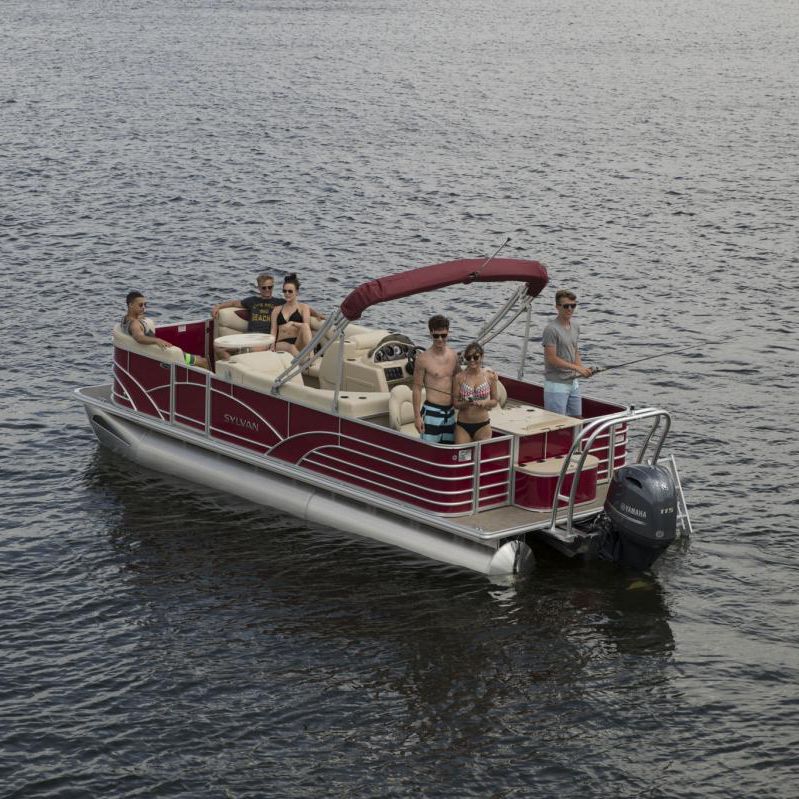 Bateau ponton hors-bord - 8520 4-PT - Sylvan Pontoons - de pêche ...