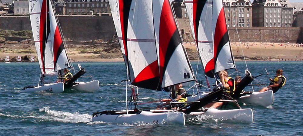 Catamaran de sport de loisir / double / double trapèze / spinnaker ...