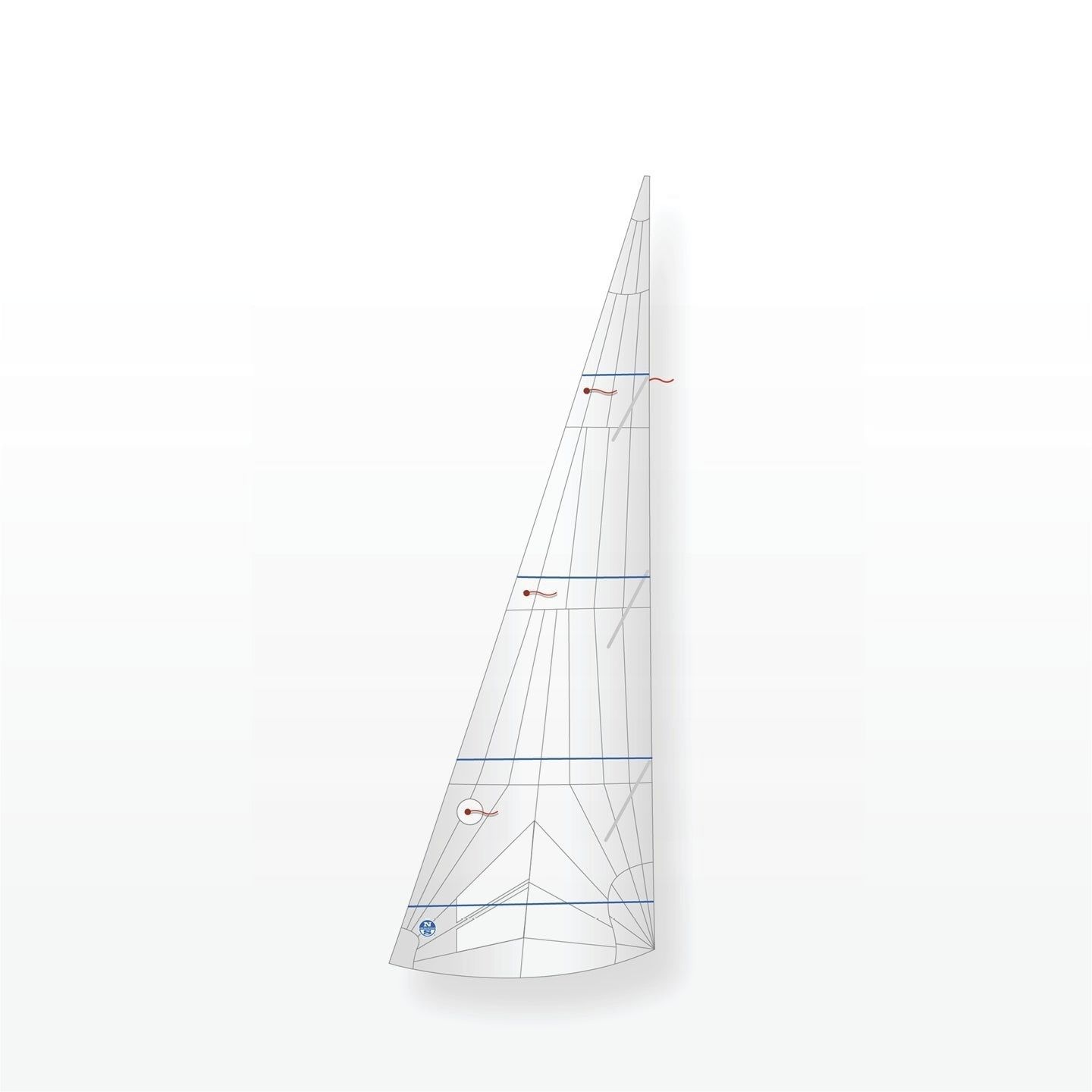 Foc - J-6 - North Sails Sailmaking - pour dériveur / en polyester / J70