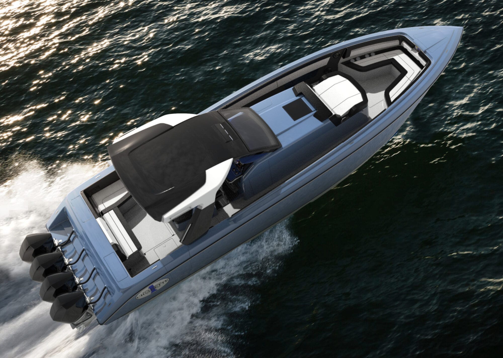 Coque open hors-bord - 41' NIGHTHAWK - Cigarette Racing Team ...