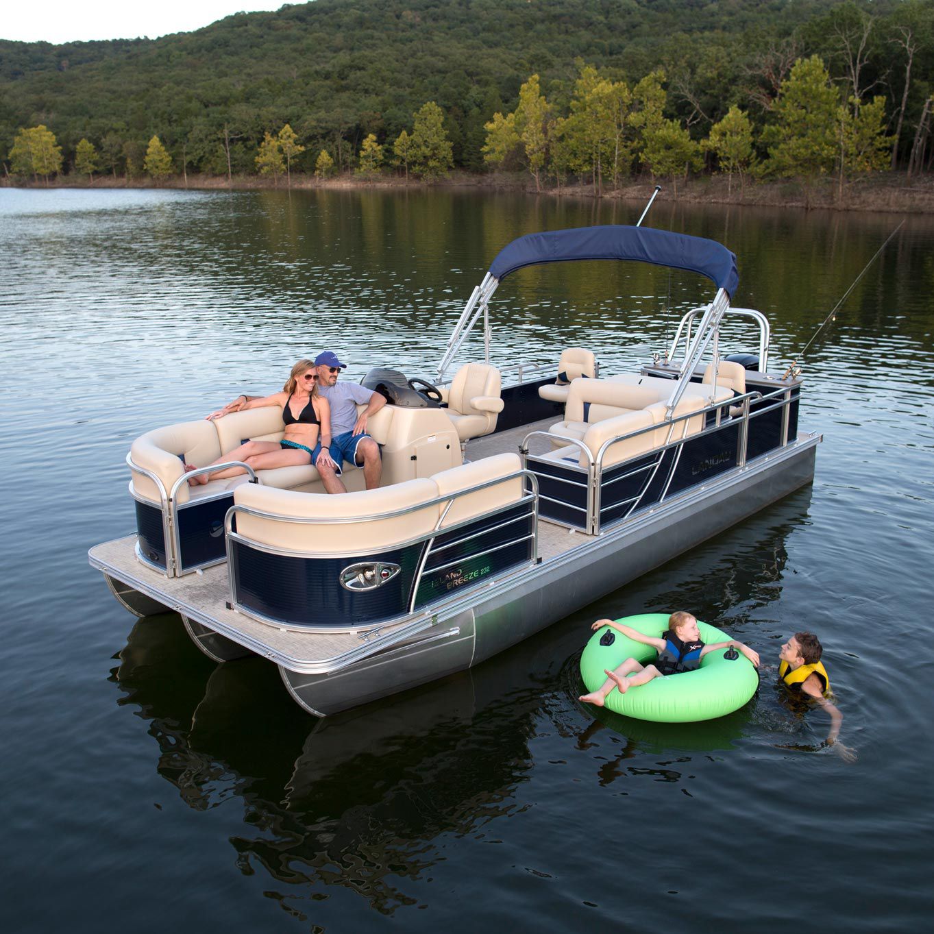 Bateau ponton hors-bord - Island Breeze 232 Cruise - Landau Boats - tri ...