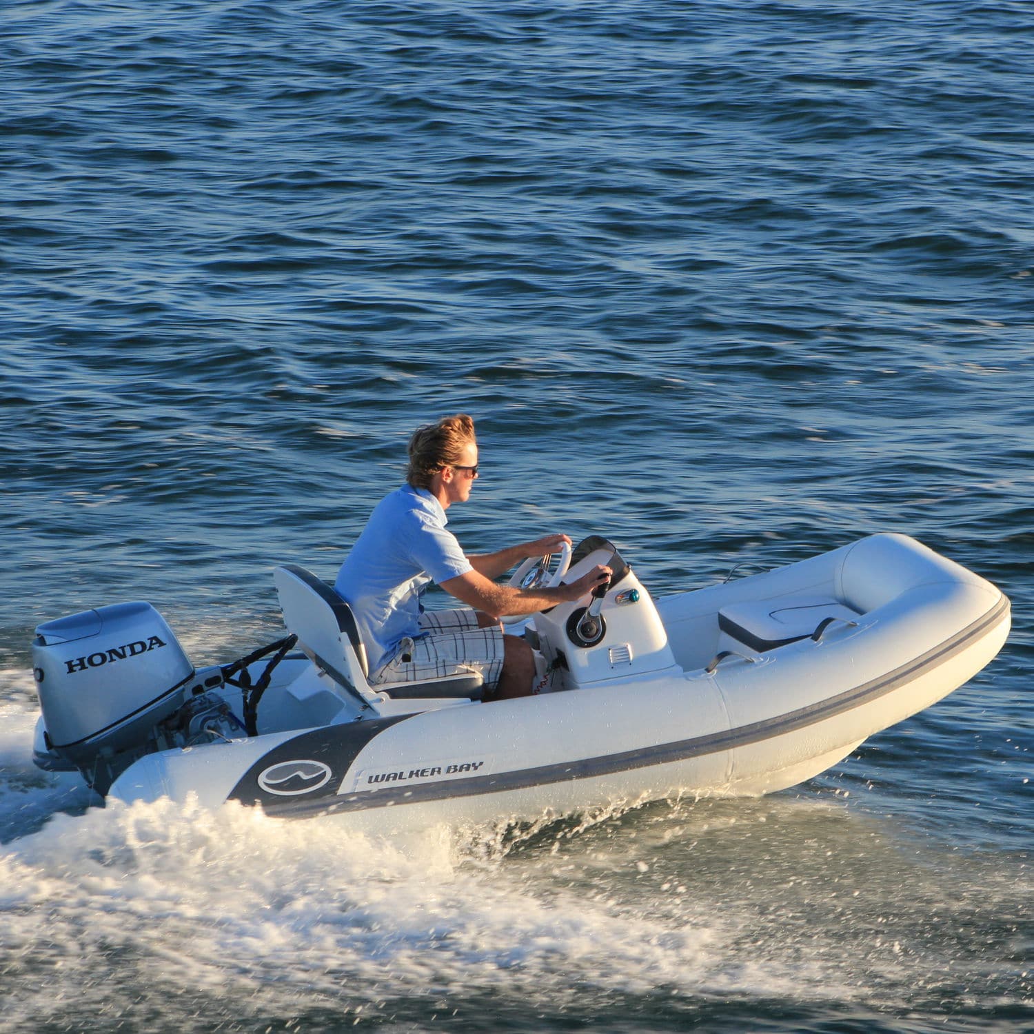 Bateau pneumatique hors-bord - 325 STX Deluxe - Walker Bay Boats - semi ...