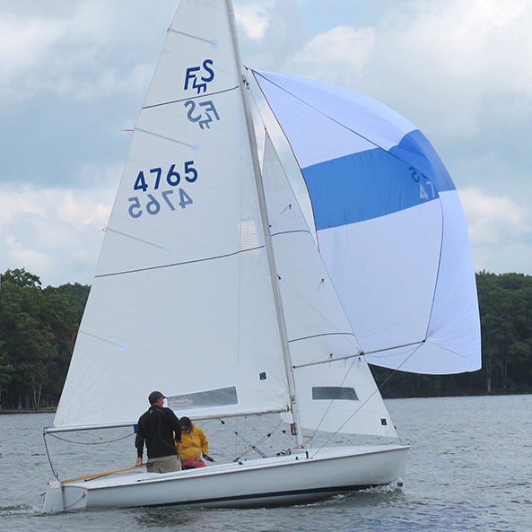 Spinnaker - FLYING SCOT - Quantum Sails - pour quillard de sport monotype / coupe horizontale