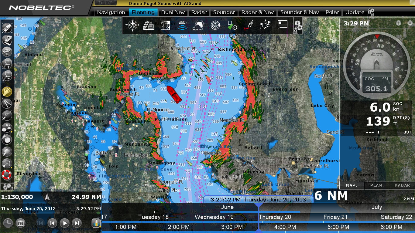Logiciel de navigation / pour navire / pour yacht - TRIDENT - Nobeltec ...