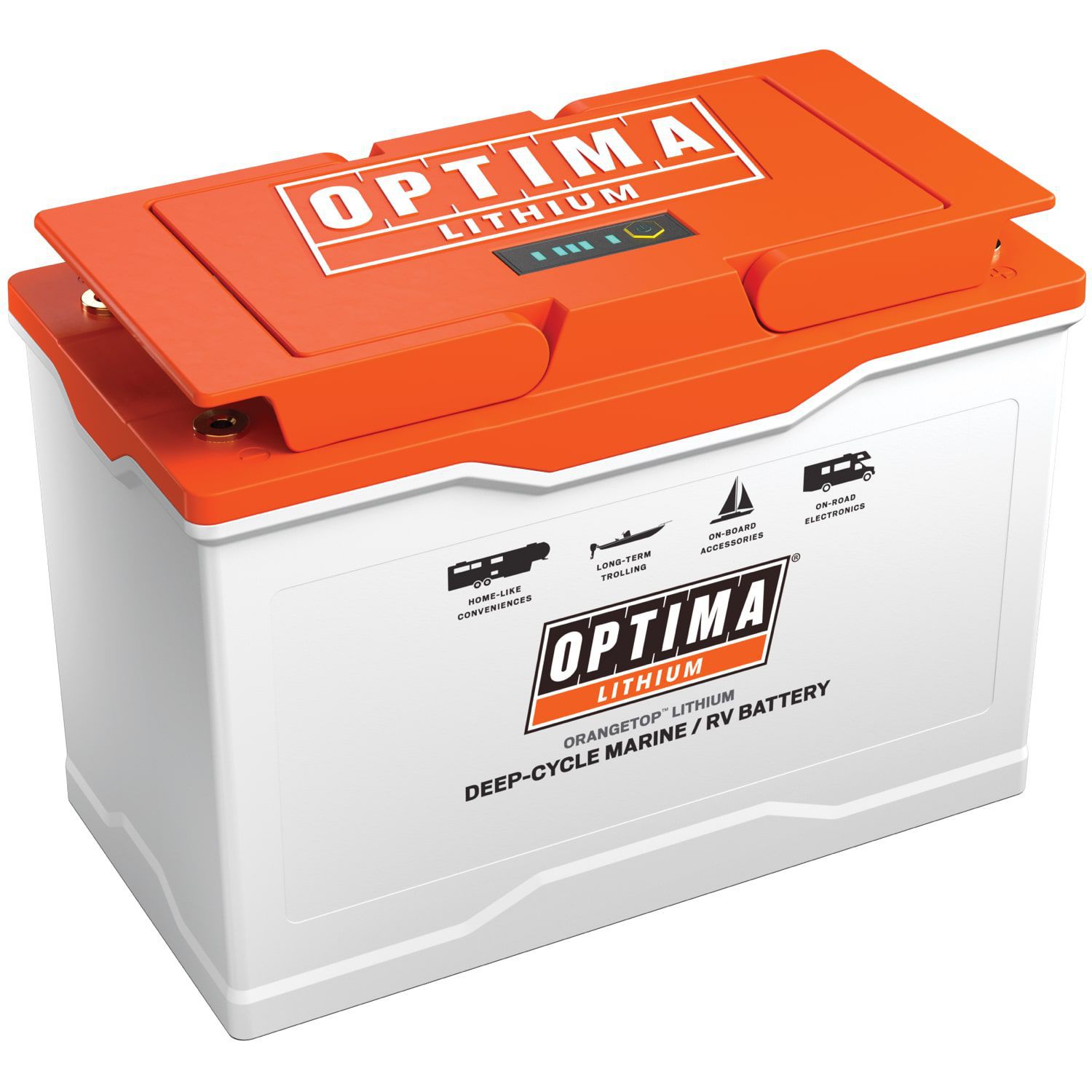 Batterie marine - ORANGETOP™ Q31M-DC150 - Optima Batteries - 12.8 V / lithium / avec système de ...
