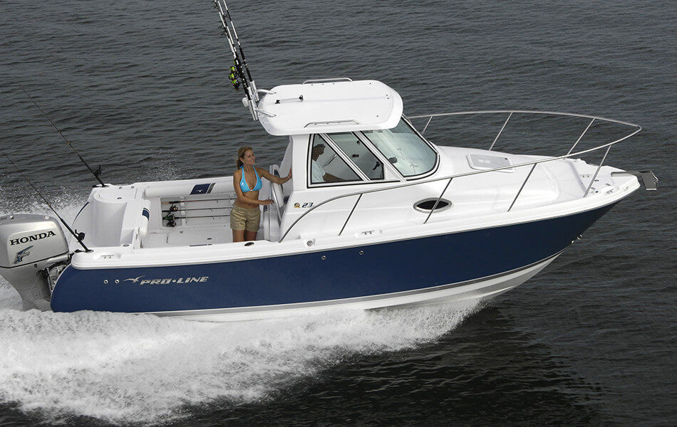 Cabin-cruiser hors-bord - 23 XP - Pro Line Boats - hard-top / de ...