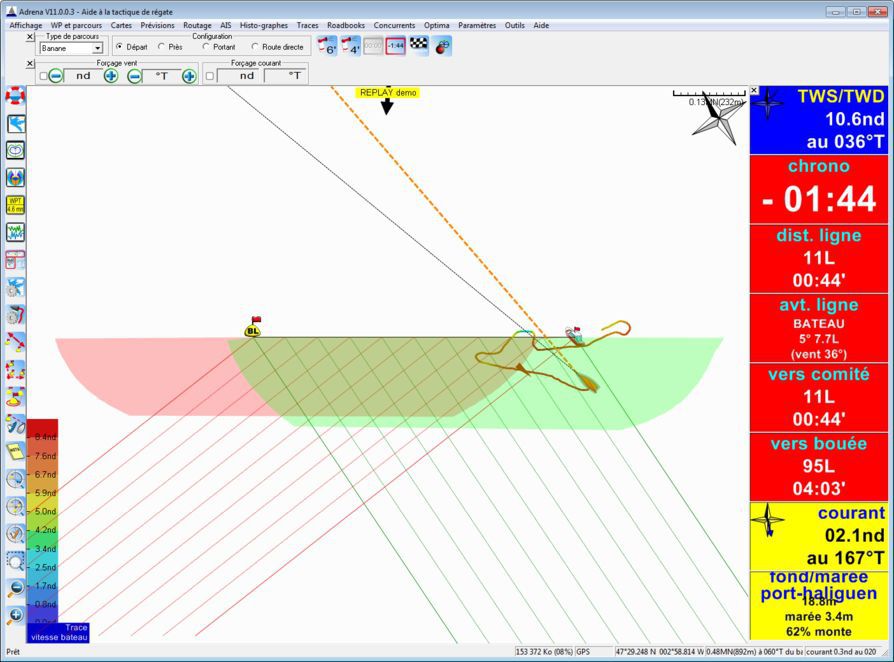 Logiciel de navigation - Adrena Standard - Adrena - pour voilier