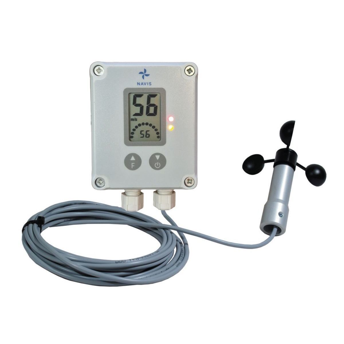 Anémomètre numérique - Y211 - NAVIS elektronika - avec alarme