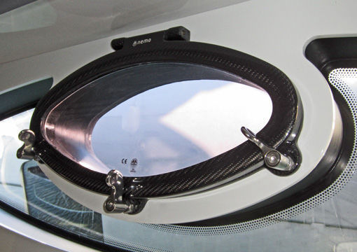 Hublot ovale - Carbon Fibre - Nemo Industrie - pour bateau / pour yacht ...