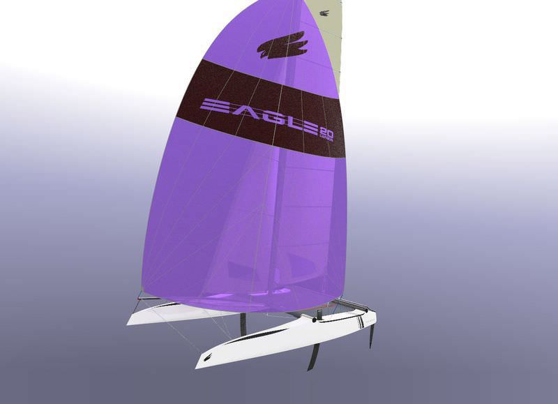 Catamaran de sport pour raid côtier / double / double trapèze ...