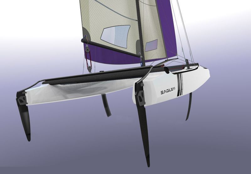Catamaran de sport pour raid côtier / double / double trapèze ...