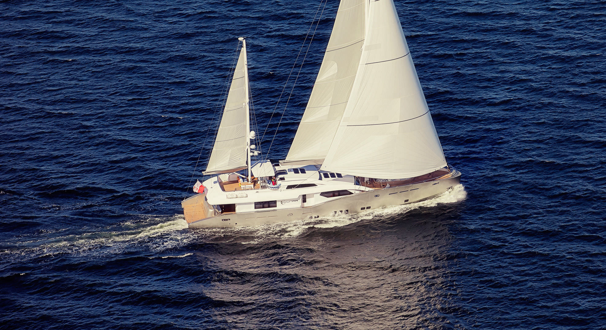 Sailing-superyacht de croisière - CONRAD 115 - LUNAR - CONRAD S.A. - à fly