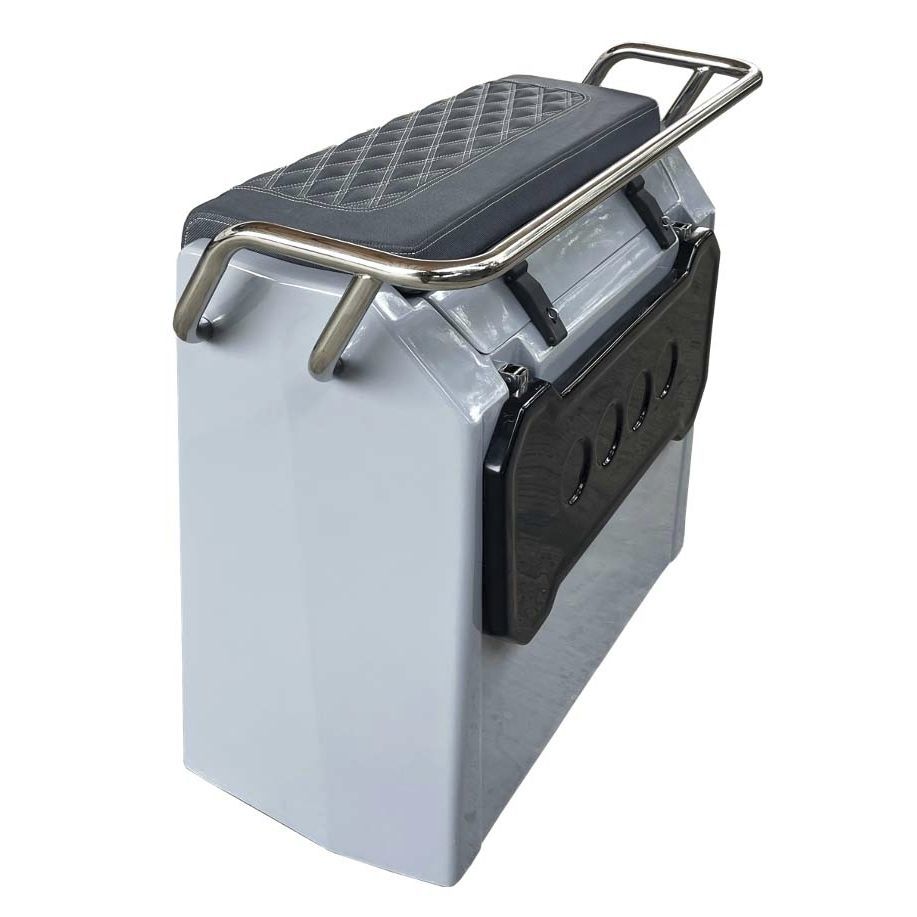 Siège pour bateau - S02 - 3D MARINE - 1 place / gris / avec coffre