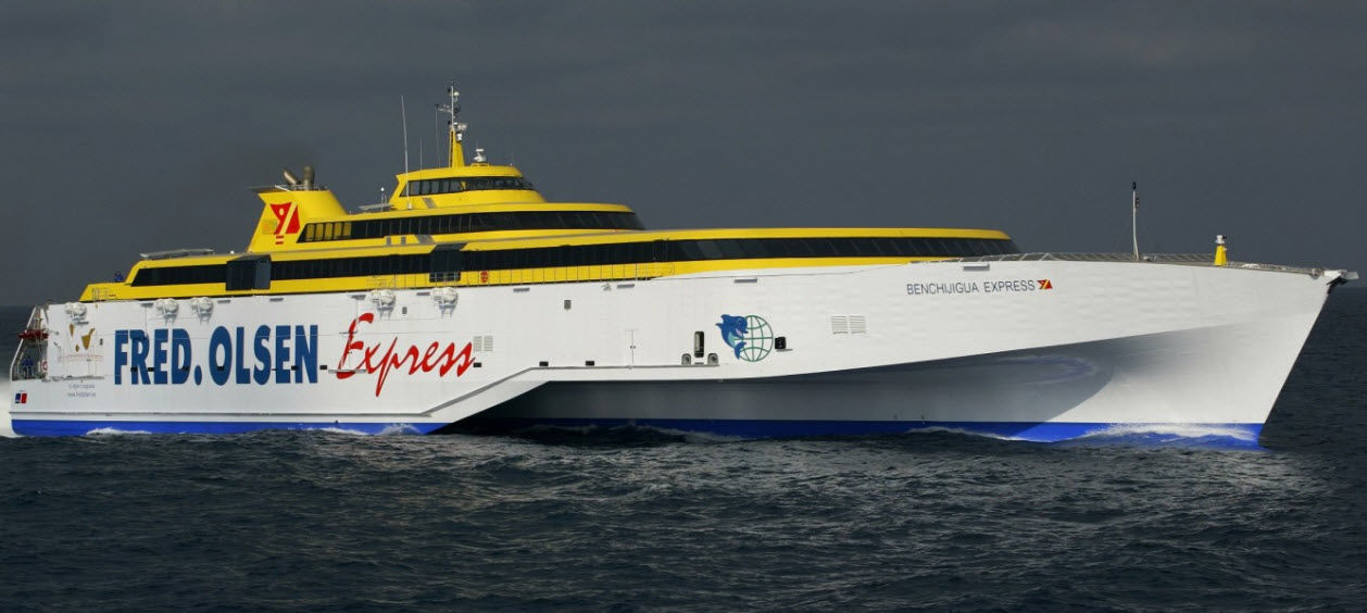 Car-ferry trimaran - BENCHIJIGUA EXPRESS - Austal USA - à grande vitesse