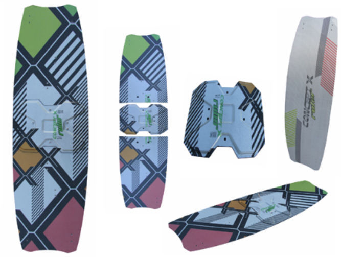 Planche de kitesurf twin-tips - Split 145 x 45 - Concept X - de vagues