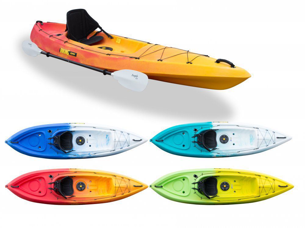 Kayak sit-on-top - Espri - Viking Kayaks - rigide / de pêche / monoplace