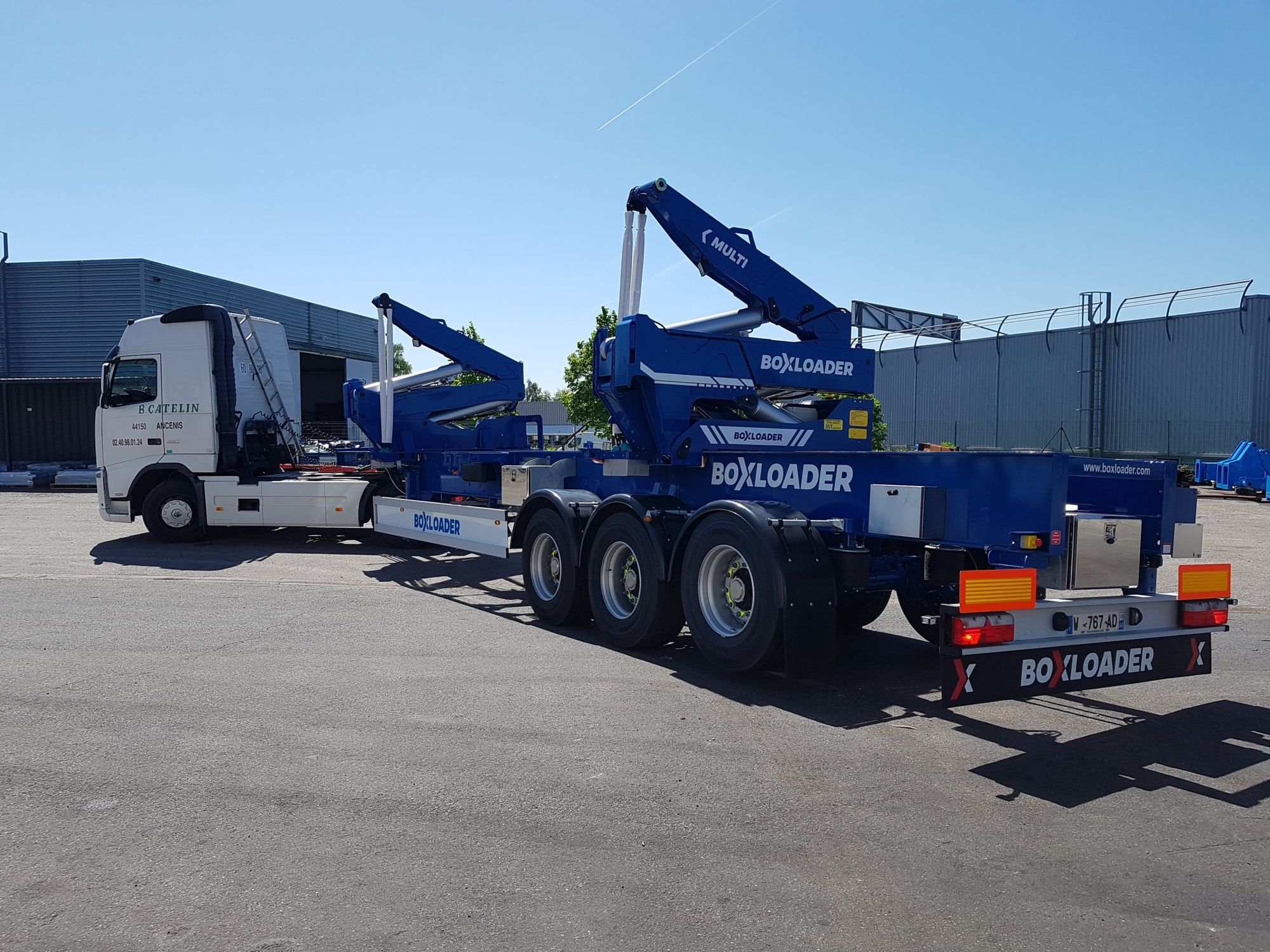 Remorque de route - FHP - Boxloader - porte-conteneur / pour chantier ...