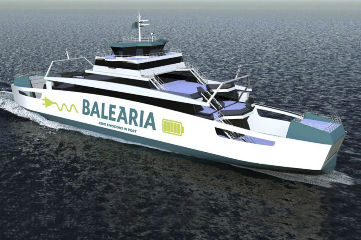 Ferry à passagers Ro-Pax - Balearia - Armon Shipyards - hybride