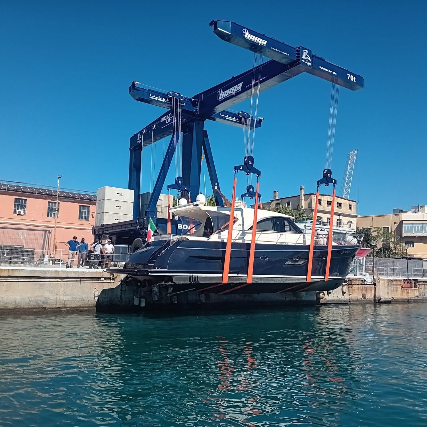 Grue mobile - BL70 MDC - BOAT LIFT - pour chantier naval / pour marina ...