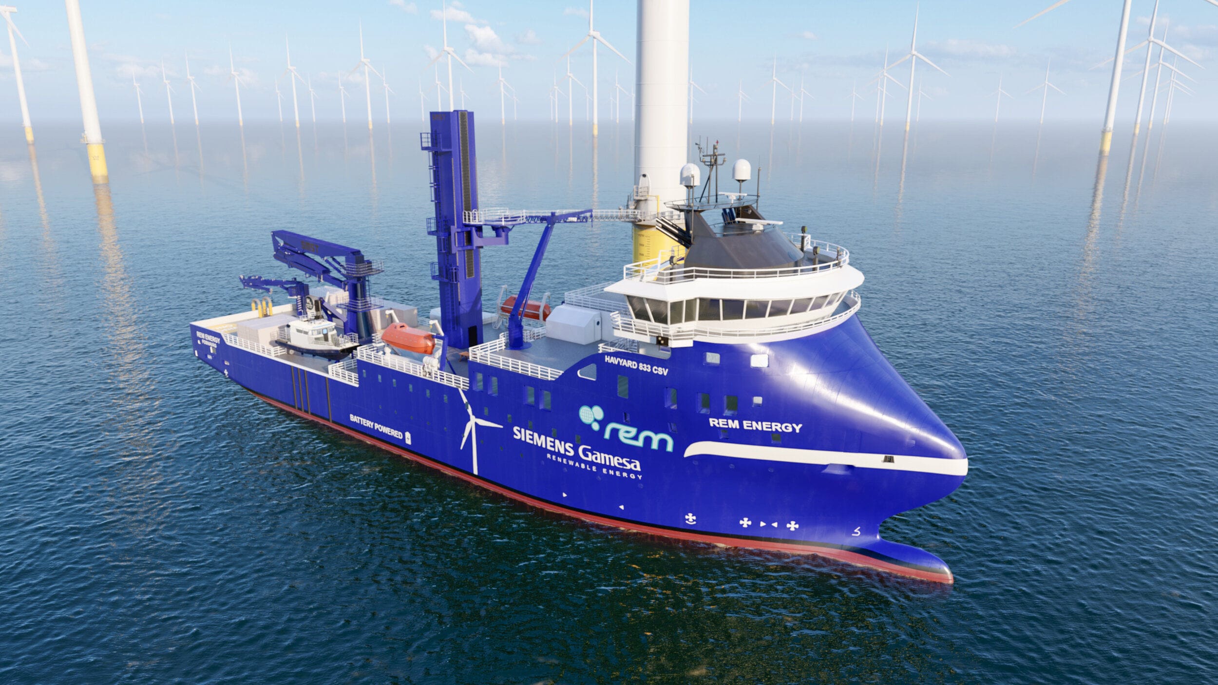 Navire de service offshore pour parc éolien - HAVYARD 833 - Kleven ...