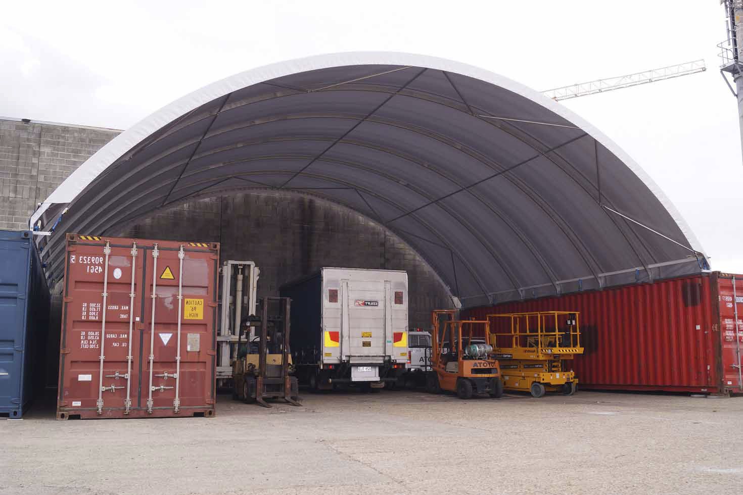 Hangar pour réparation de bateaux - container series - Yachtgarage