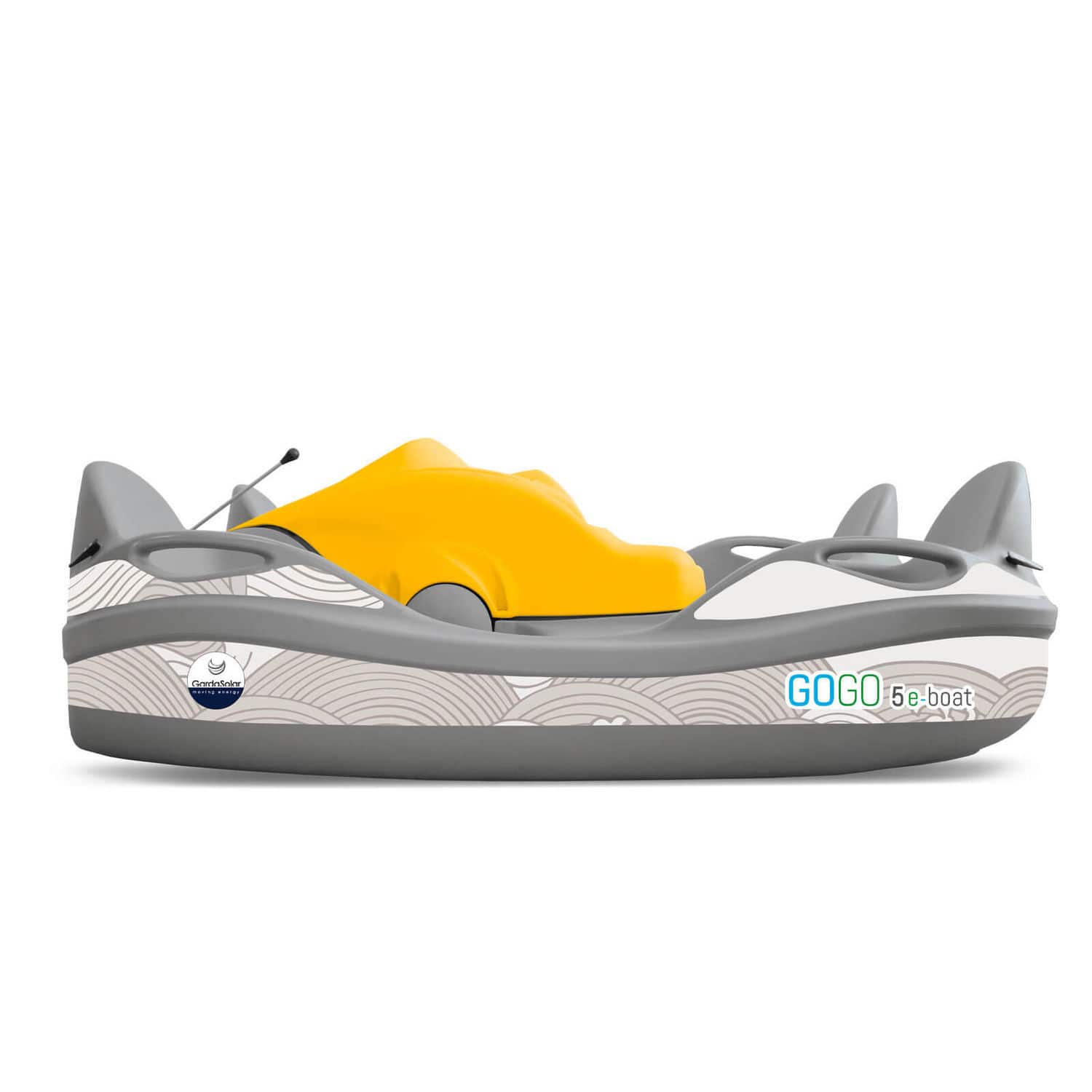 Bateau à pédales 5 places - GOGO 5 - GARDASOLAR SRL - multicolore ...