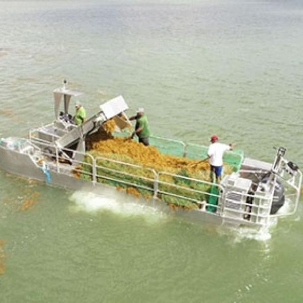 Bateau moissonneur d'algues - Navalu - hors-bord / en aluminium
