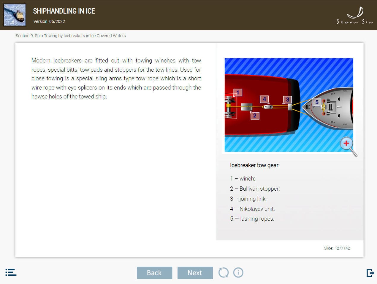 Logiciel ELM - Shiphandling basics - STORM SIM - pour navire