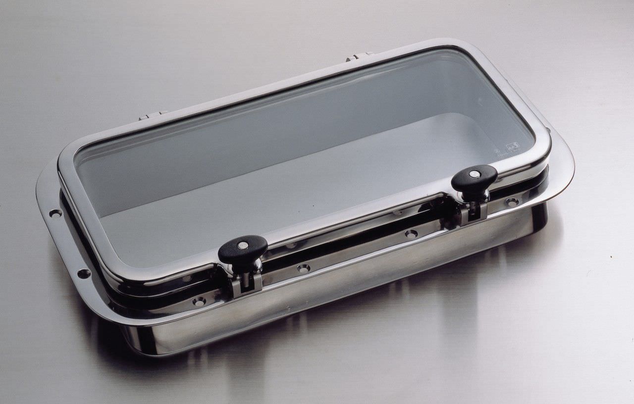 Hublot rectangulaire - VERTEX MARINE - pour bateau / ouvrant / avec ...