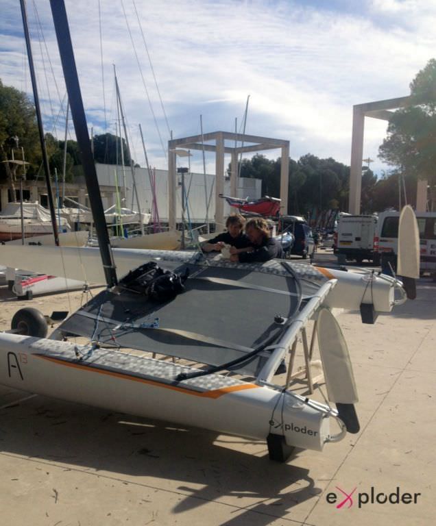 Catamaran de sport de régate / solitaire / simple trapèze / classe A ...