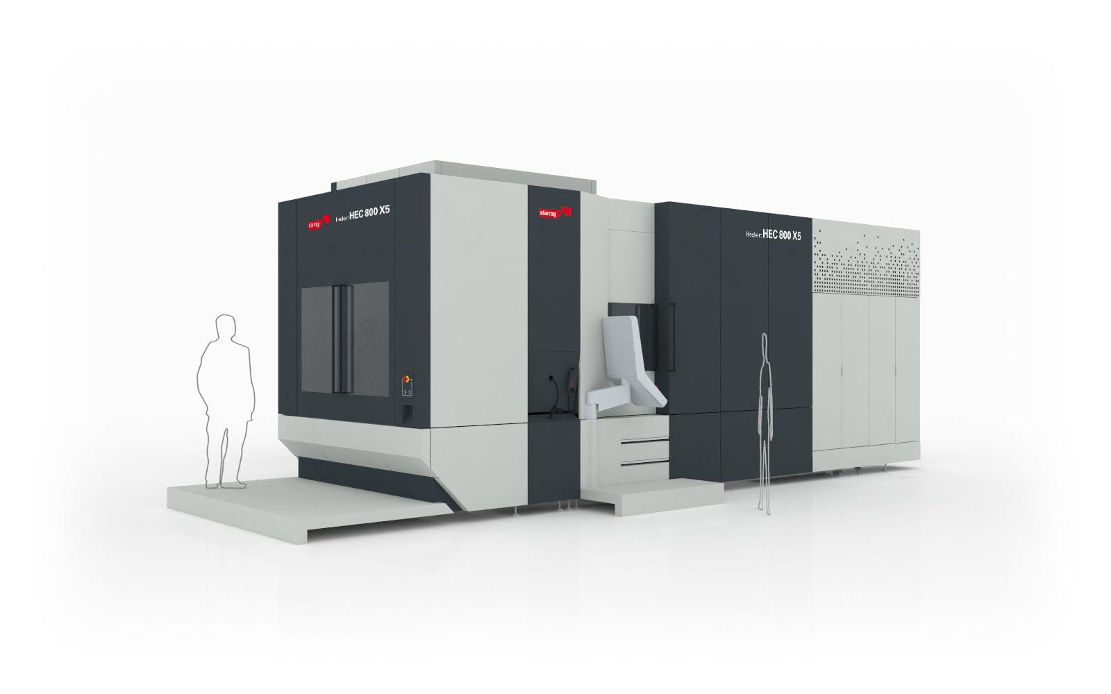 Centre d'usinage NC - Heckert HEC 800 X5 - Starrag - à 5 axes / horizontal