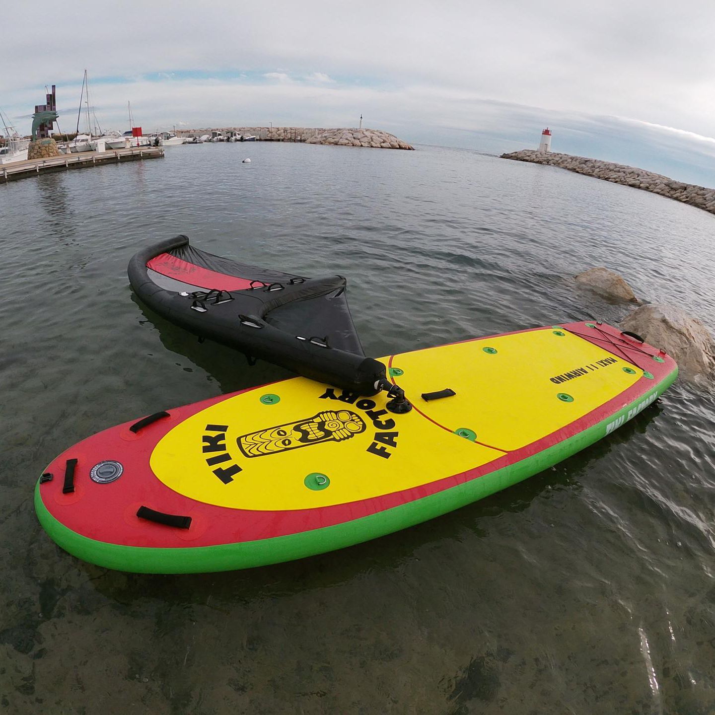 Stand-up paddle gonflable - AIRWIND MAXI 11 - TIKI FACTORY - windsurf ...