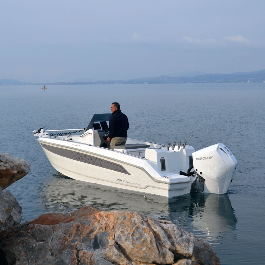 Coque open hors-bord - 190 SF - Compass Boats - à console centrale / de ...