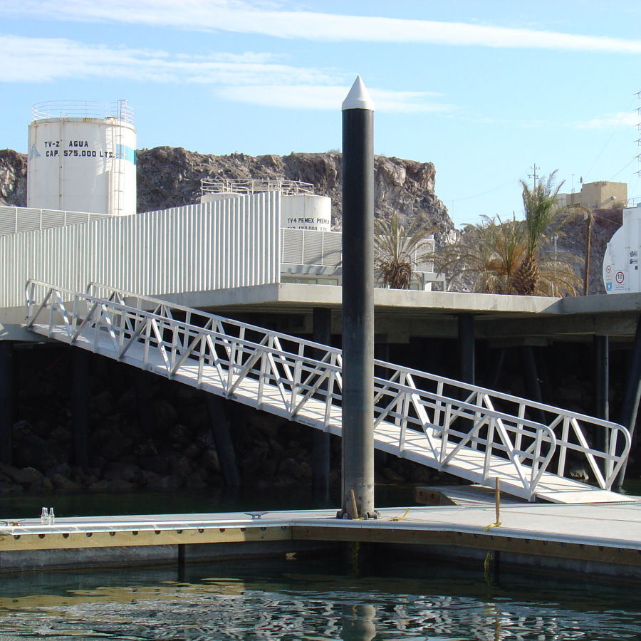 Passerelle pour ponton - Ravens Marine - en aluminium / avec main courante