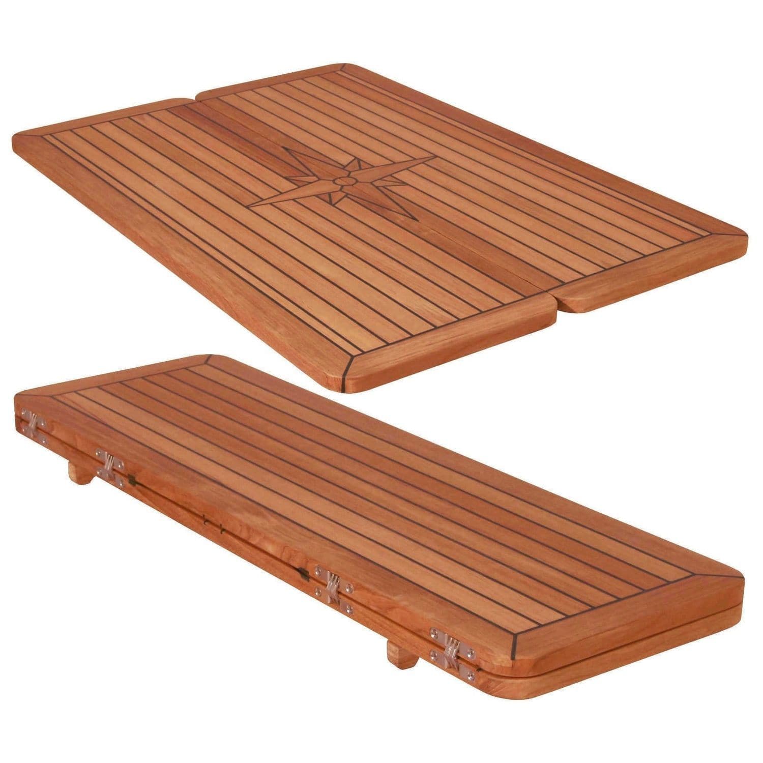 Plateau de table en teck - TF3 series - Eurodesign - pour bateau