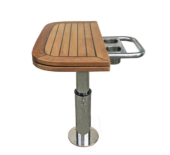 Table pour bateau / pliante / ajustable / en teck - June - Mia Marin