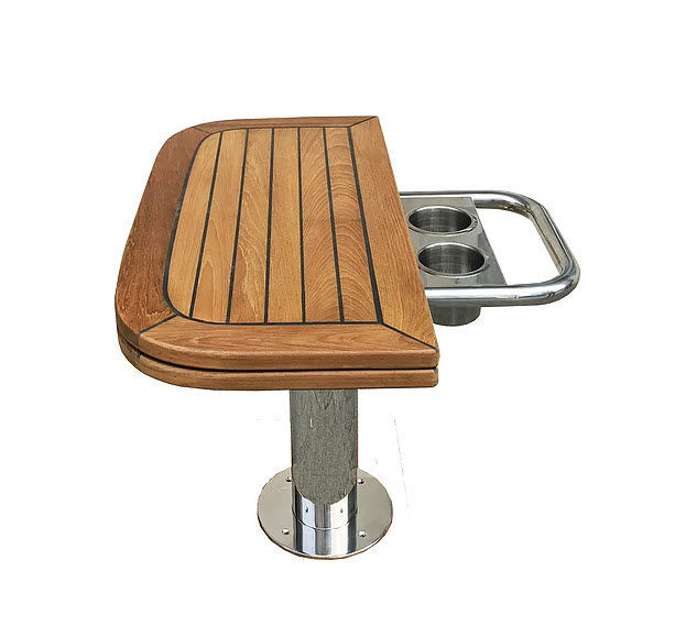 Table pour bateau / pliante / ajustable / en teck - June - Mia Marin