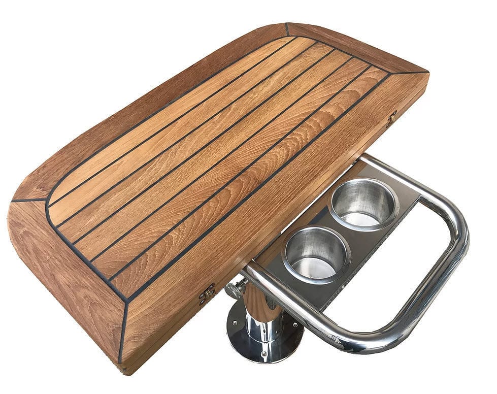 Table pour bateau / pliante / ajustable / en teck - June - Mia Marin