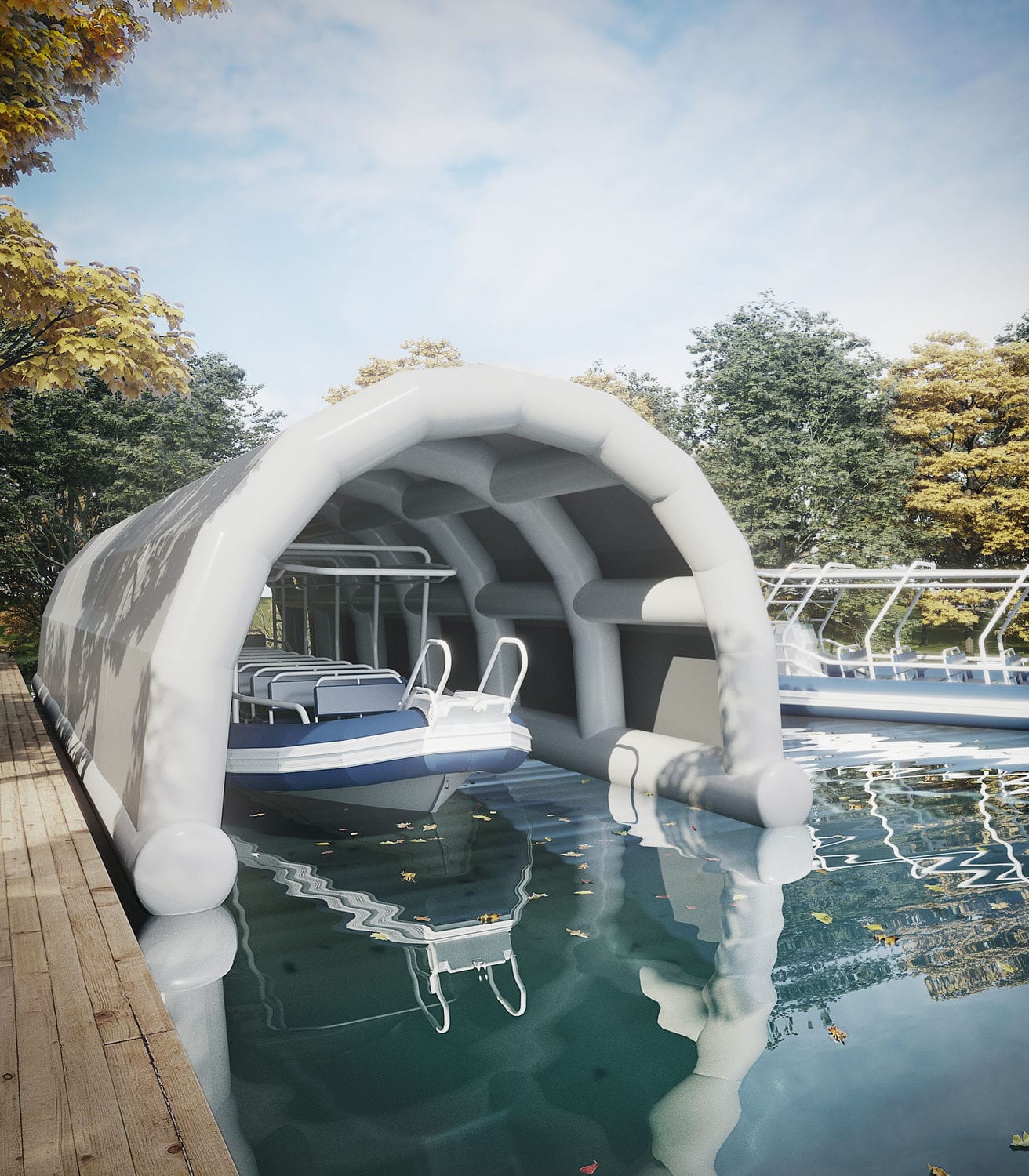 Hangar de bateaux - Technical boat shelter 4.7*13.5 - Vector ...